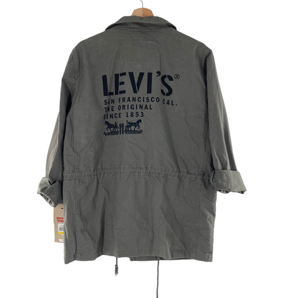 Levi's | Jackets & Coats | Levis Utility Jacket Adjustable Drawstring ...